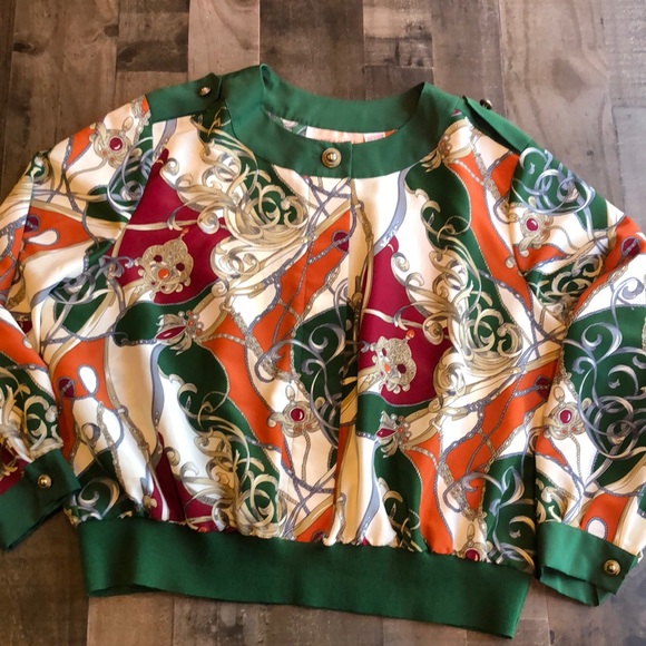 Andrea Gayle | Tops | Vintage Andrea Gayle Collections Bold Print ...